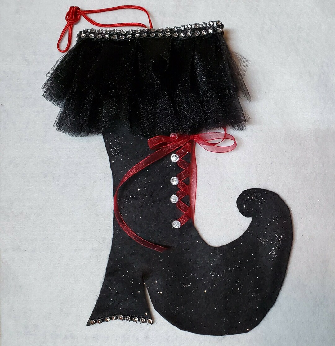Halloween Felt Witches Boot Decoration - Etsy