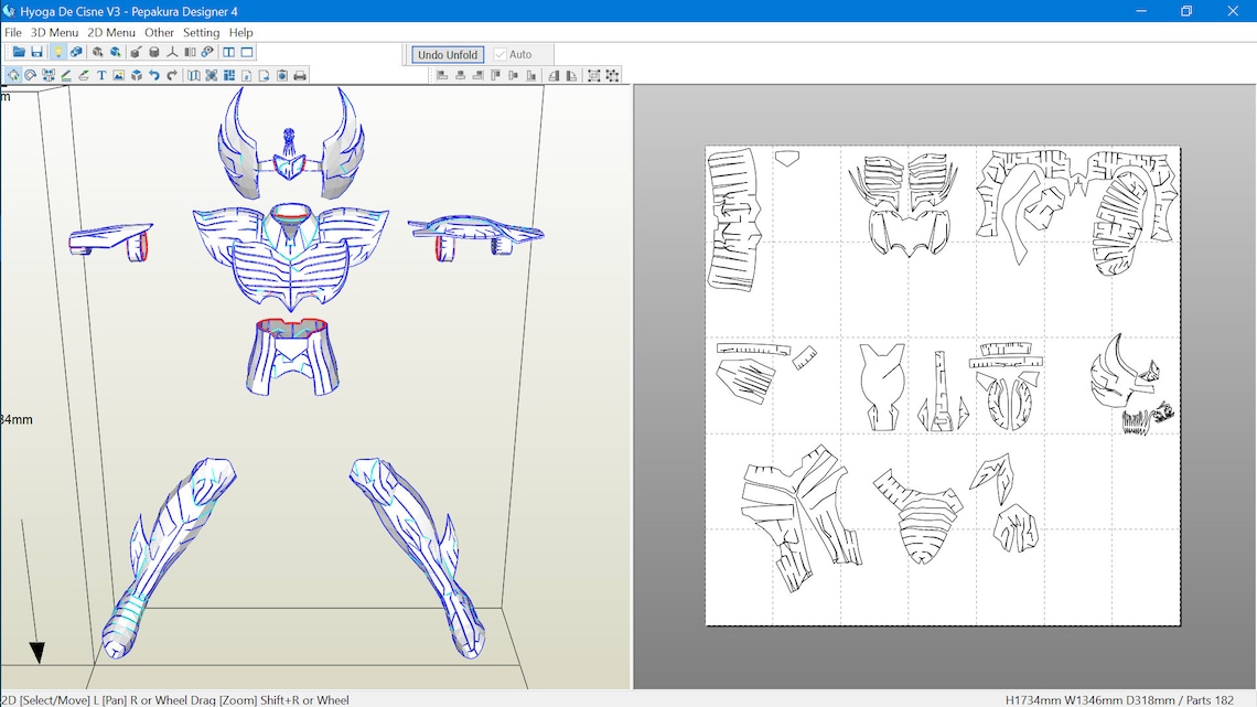 Swan Hyoga V3 - Full Armor Pepakura - Etsy