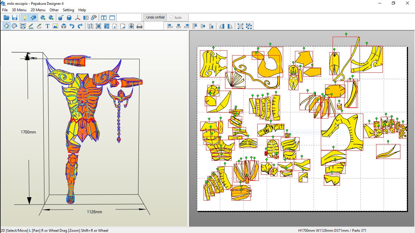Scorpio Milo Full Armor Pepakura - Etsy