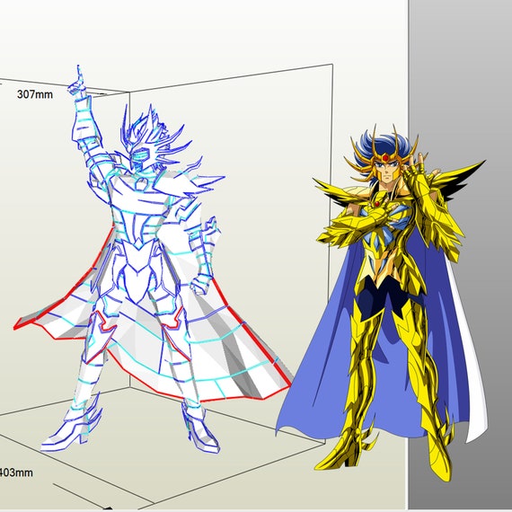 Cancer Armor Saint Seiya Full Armor Pepakura | Etsy