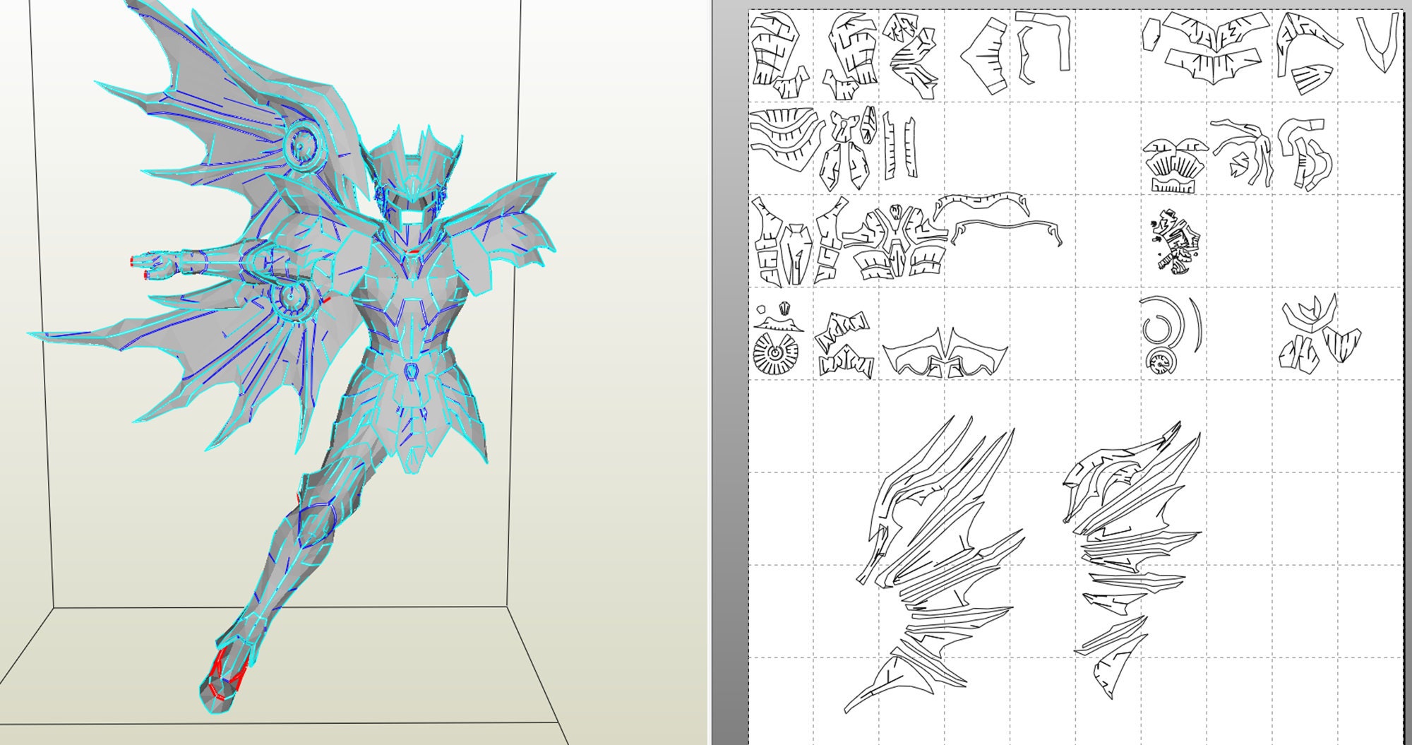 Gemini Divine Armor Full Armor Pepakura - Etsy