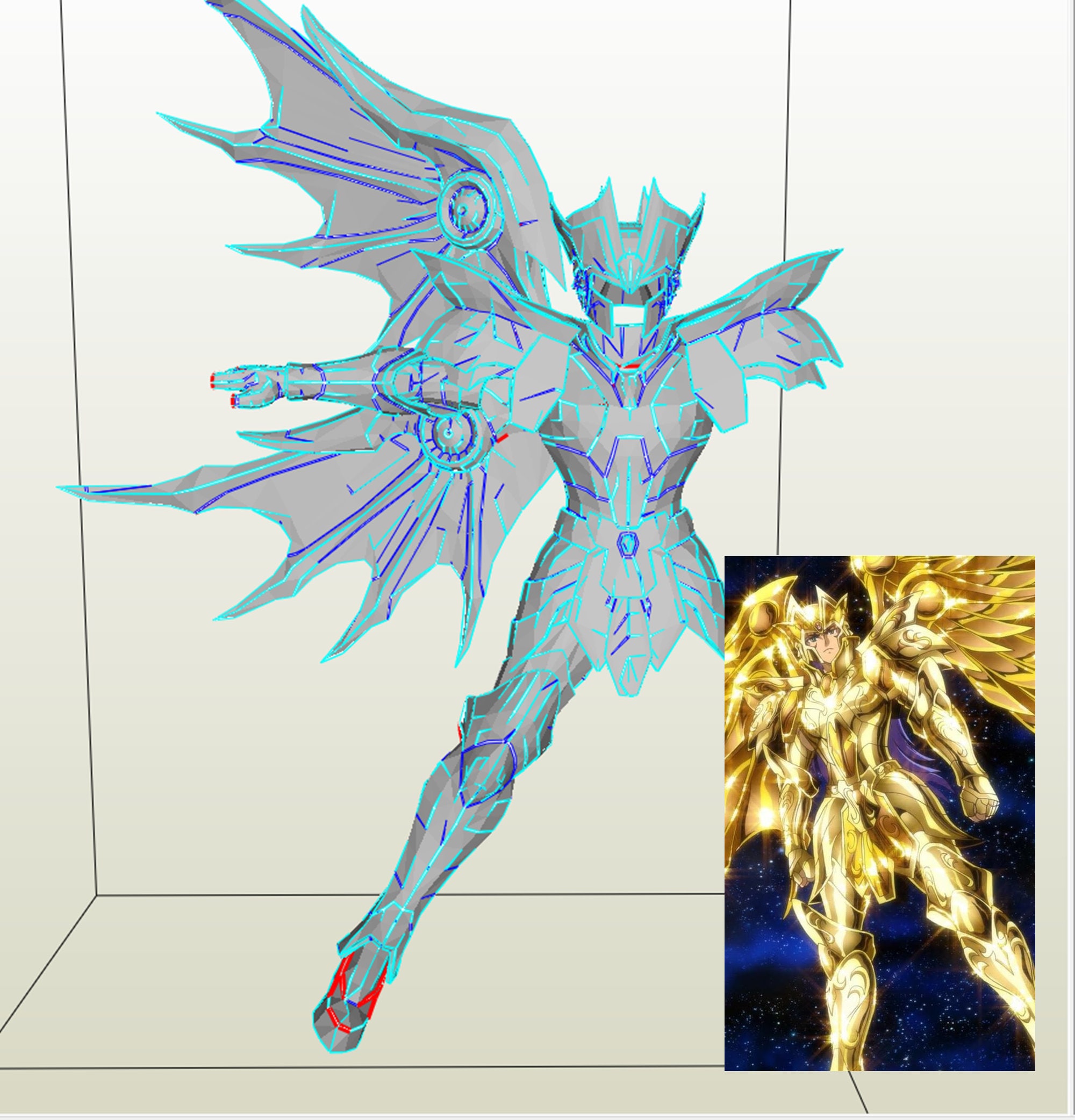 Gemini Divine Armor Full Armor Pepakura - Etsy