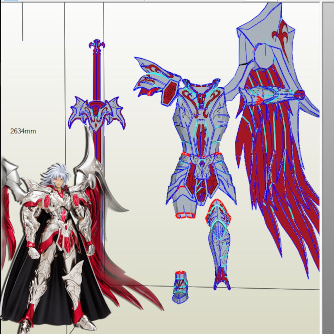 Ares Saint Seiya - Full Armor Pepakura - Etsy