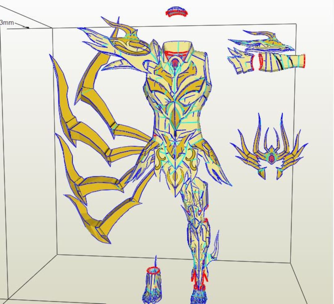 Divine Cancer Armor - Full Armor Pepakura - Saint Seiya - Etsy
