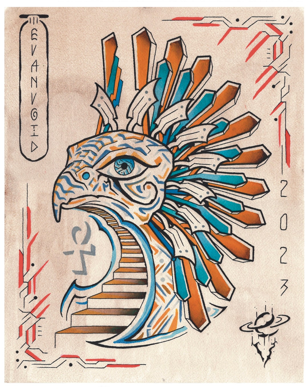 Horus Print 11”x14” - Etsy