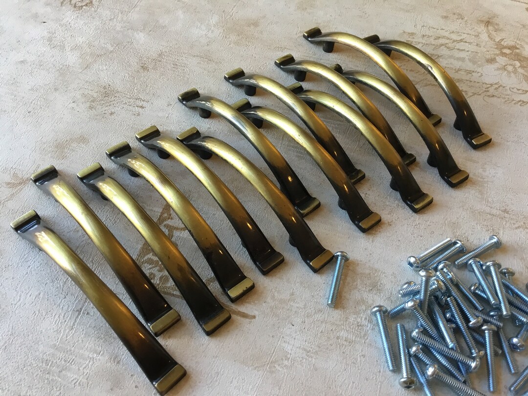 MCM Cupboard Handles Set of 14 Vintage 1975 Amerock Mid Century Modern ...