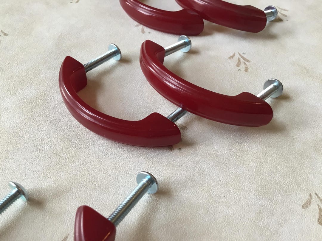 Red Bakelite Pulls Pair of Art Deco 1920’s Burgundy Red Bakelite 2 7/8 ...