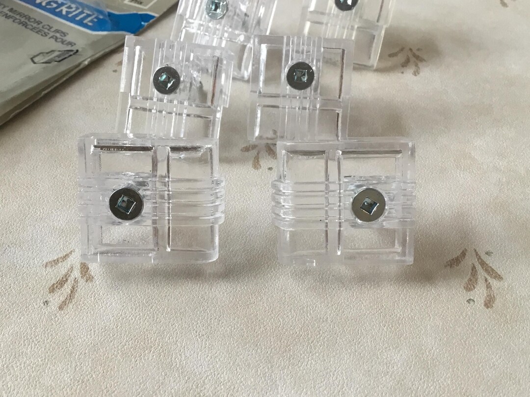 Vintage Mirror Clips Vintage Vanity Mirror Clips Set of 6 Vintage 1970 ...