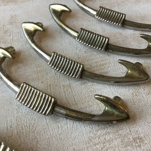 MCM Cabinet Handles Set of 5 Vintage Drawer Handles MCM Credenza Pulls ...