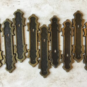 Bronze Hammered Brutalist Backplates Set of 10 Vintage 1969 NOS ...