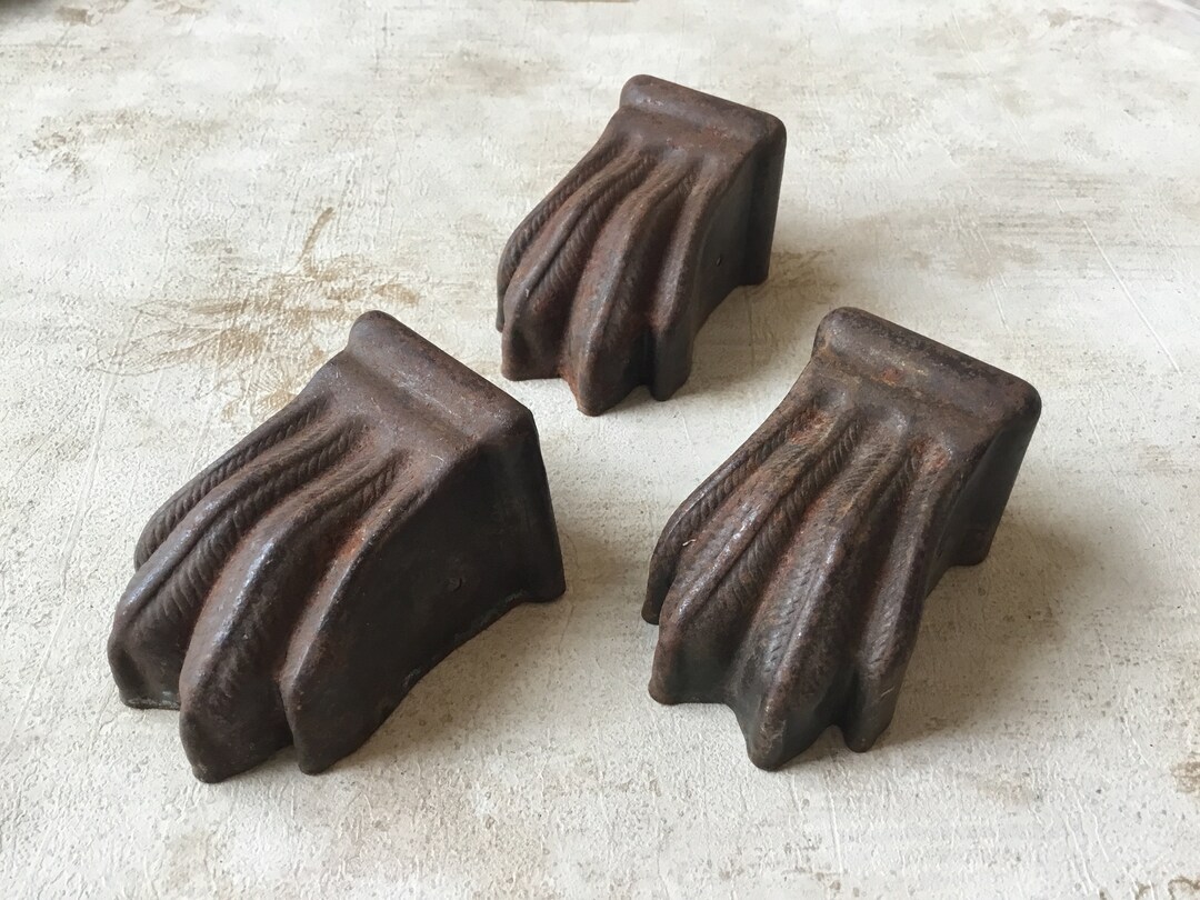 Antique Lion Claw Furniture Toe Caps Set of 3 Salvaged Duncan Phyfe ...