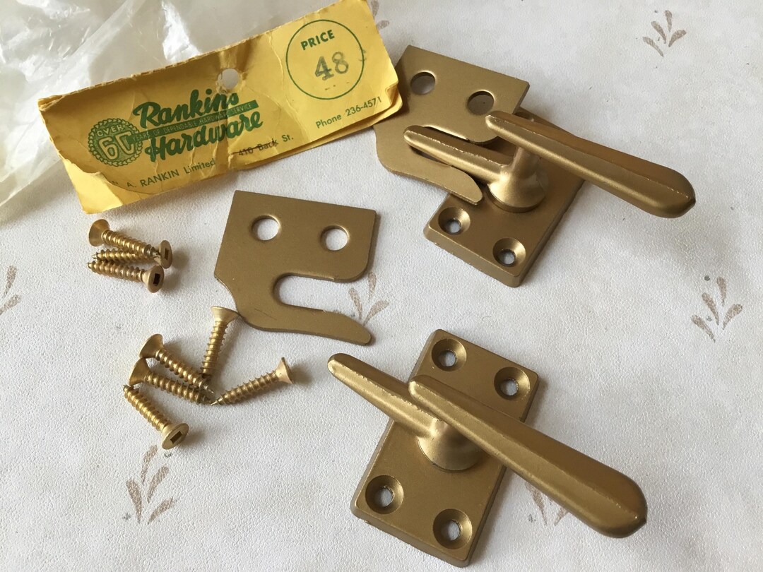 Vintage Latch Pair of Vintage Dull Bronze Window Casement Latch Vintage ...