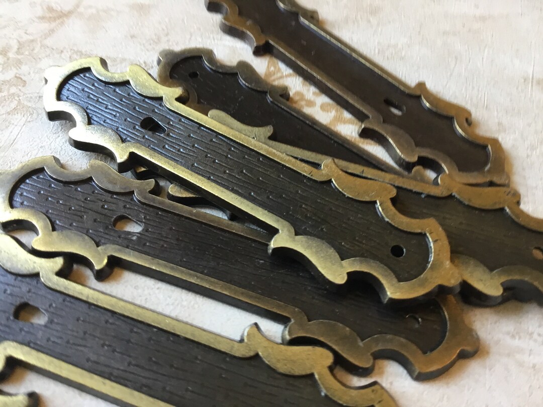 Bronze Hammered Brutalist Backplates Set of 10 Vintage 1969 NOS ...