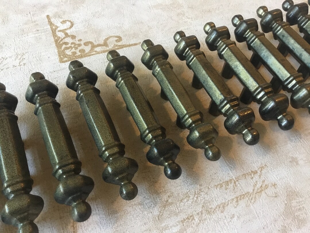 MCM Cupboard Handles, Spanish Colonial Dresser Drawer Pulls, Set of 14 ...