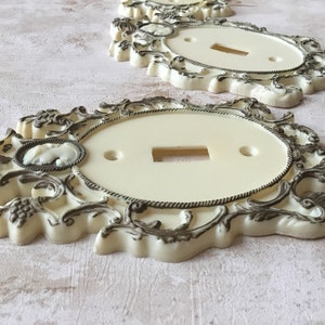 Vintage Cameo Light Switch Cover Plates Set of 3 Plastic Vintage 1960s ...