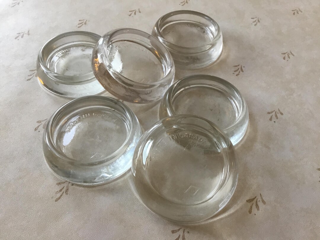 Glass Furniture Casters Set of 6 DIAMOND Glass Casters 3 Glass ...
