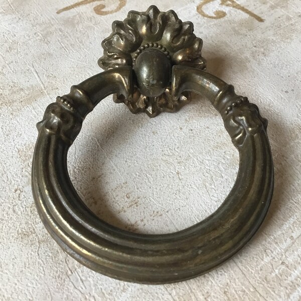 Antique Brass Pull - Etsy