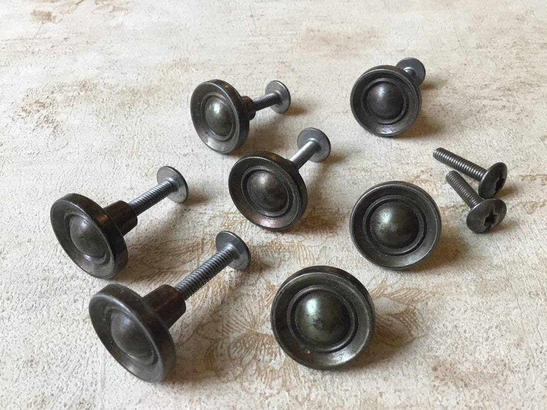 Bullseye Drawer Knobs Brass Drawer Pulls Set of 9 Brass Bullseye 1 ...