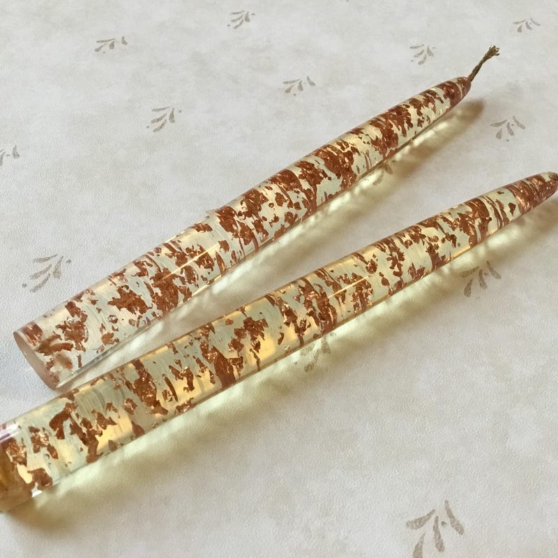Lucite Taper Candles - Etsy