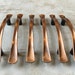 MCM Drawer Handles, 1962 Satin Copper Plated Cabinet Pulls, Set of 6 ...
