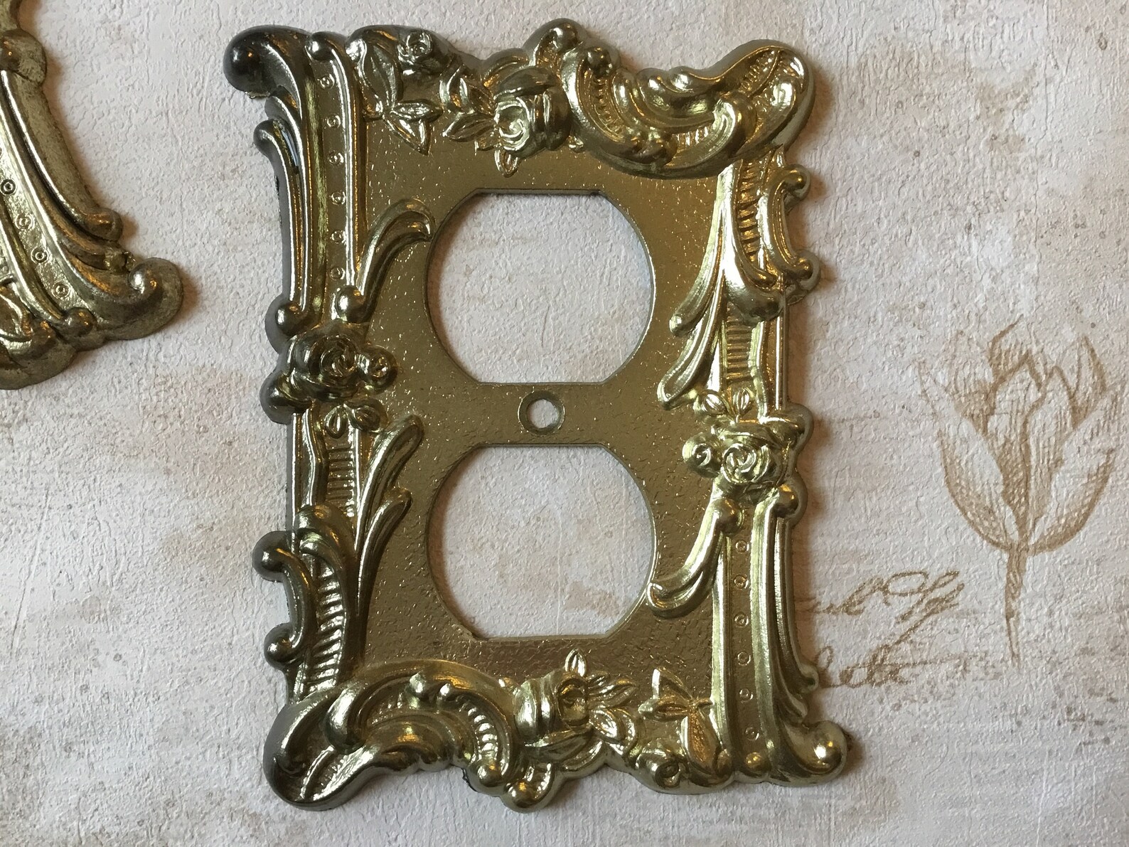 Vintage Switch Plate With Matching Outlet Cover Duplex - Etsy