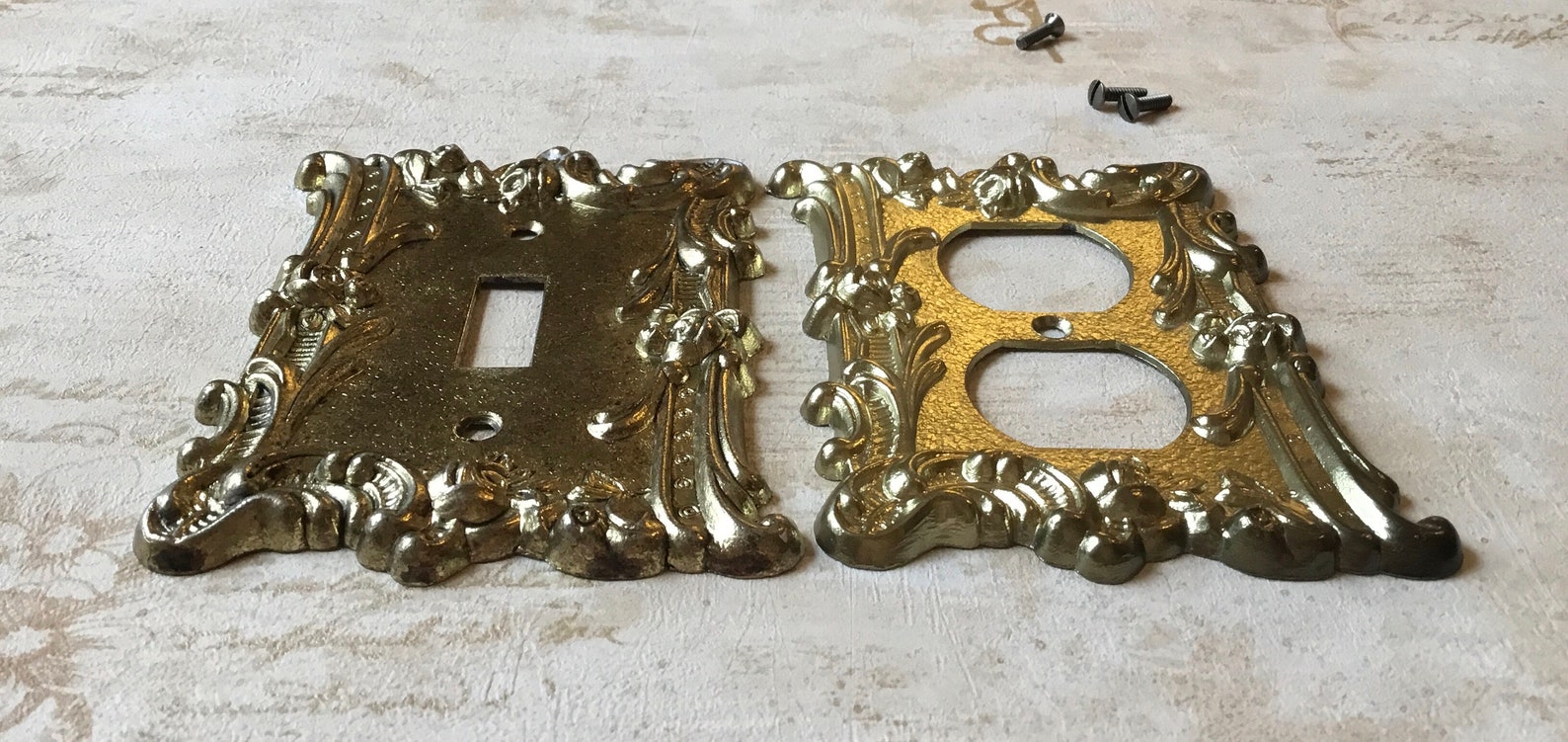 Vintage Switch Plate With Matching Outlet Cover Duplex - Etsy