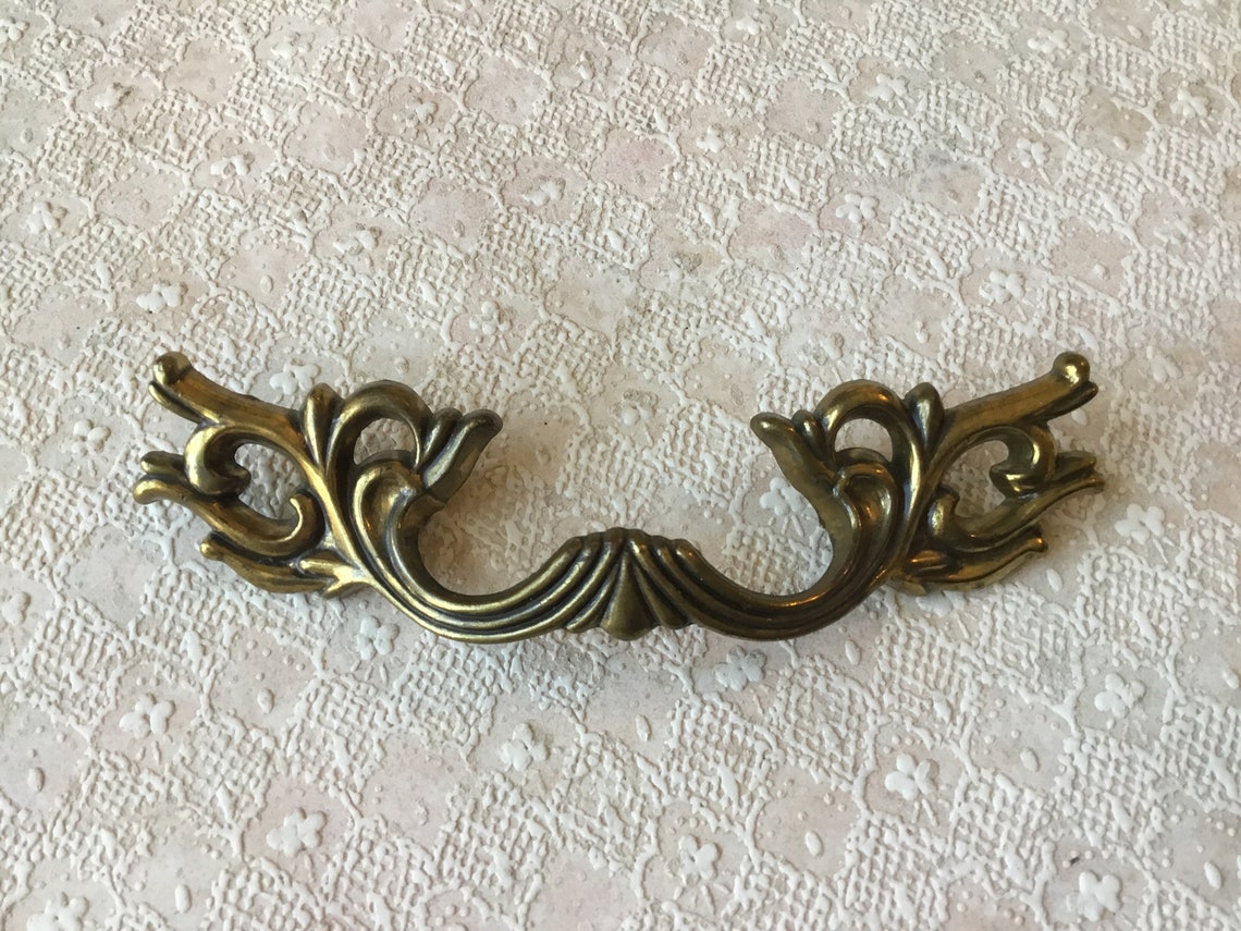 Vintage French Provincial Drawer Handles Pair of French - Etsy