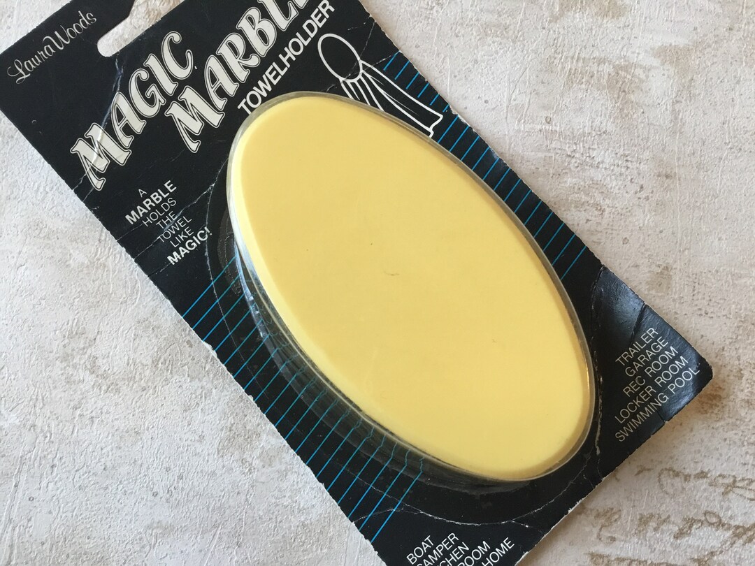 Magic Marble Vintage Laura Woods Magic Marble Towel Holder, NOS ...