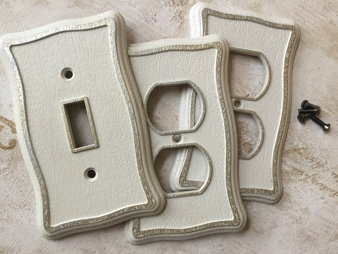 Single Switch Plate Cover Vintage 1960’s MCM Flared Decorative Single ...