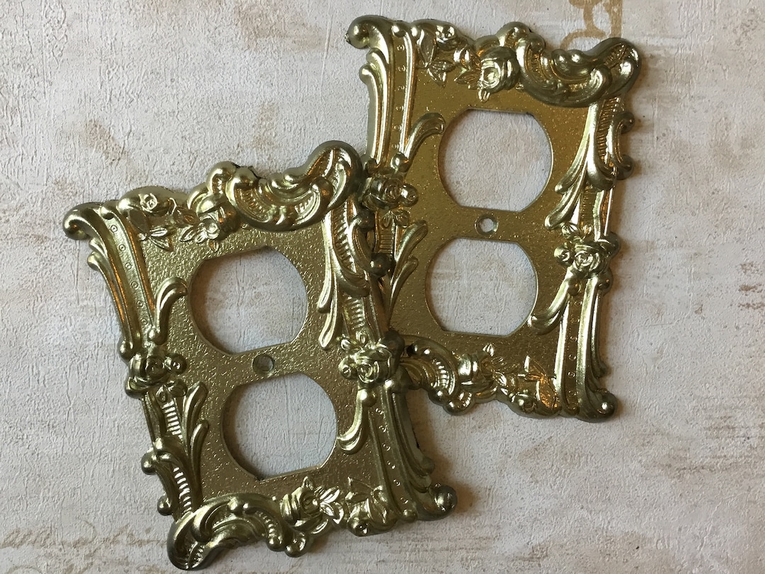 Reserved for A Vintage Outlet Switch Cover Plates Pair of Vintage 1960s ...