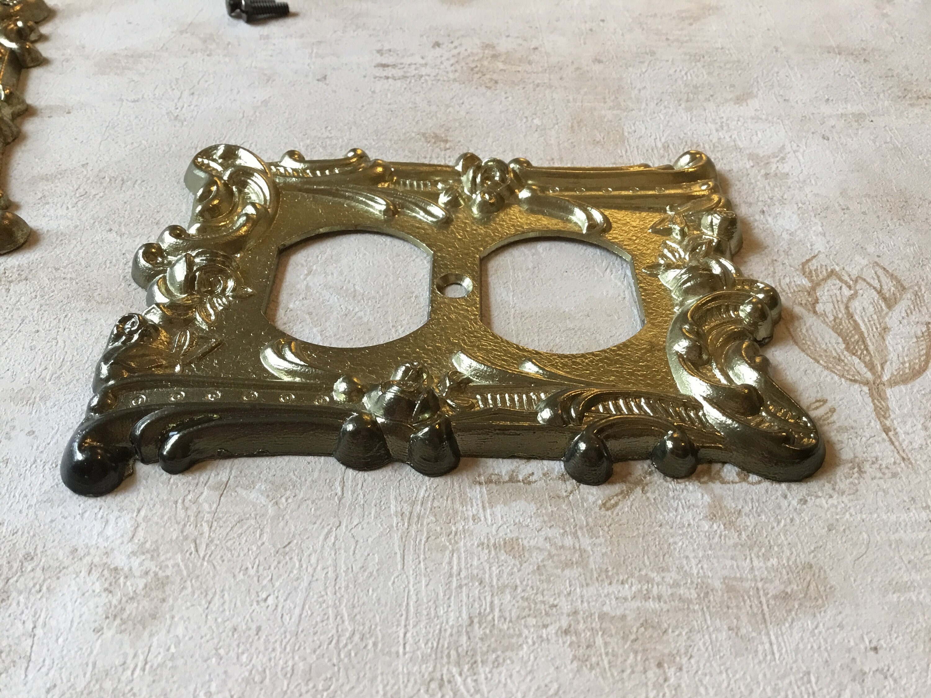 Vintage Switch Plate With Matching Outlet Cover Duplex - Etsy