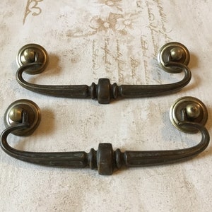 Vintage Bail Handles, Pair of Vintage Bail Drawer Handles, 5 3/8 ...
