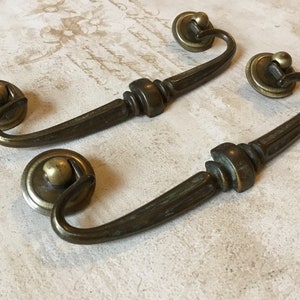 Vintage Bail Handles, Pair of Vintage Bail Drawer Handles, 5 3/8 ...