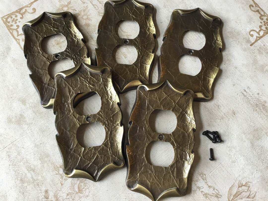MCM Electrical Plates Set of 5 Vintage 1970’s Amerock Carriage House ...