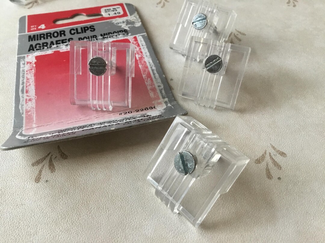 Vintage Mirror Clips Vintage Vanity Mirror Clips Set of 4 Vintage 1970 ...