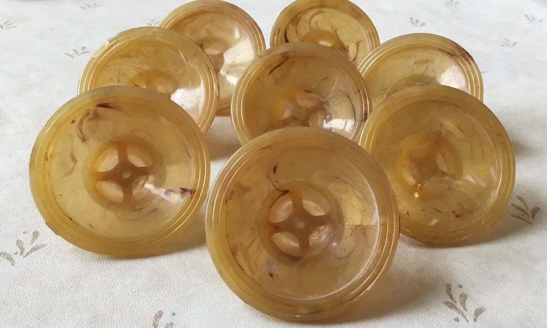 Art Deco Drawer Pulls Set of 8 Art Deco 1940’s Single Mount Tortoise ...