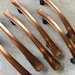 MCM Drawer Handles, 1962 Satin Copper Plated Cabinet Pulls, Set of 6 ...