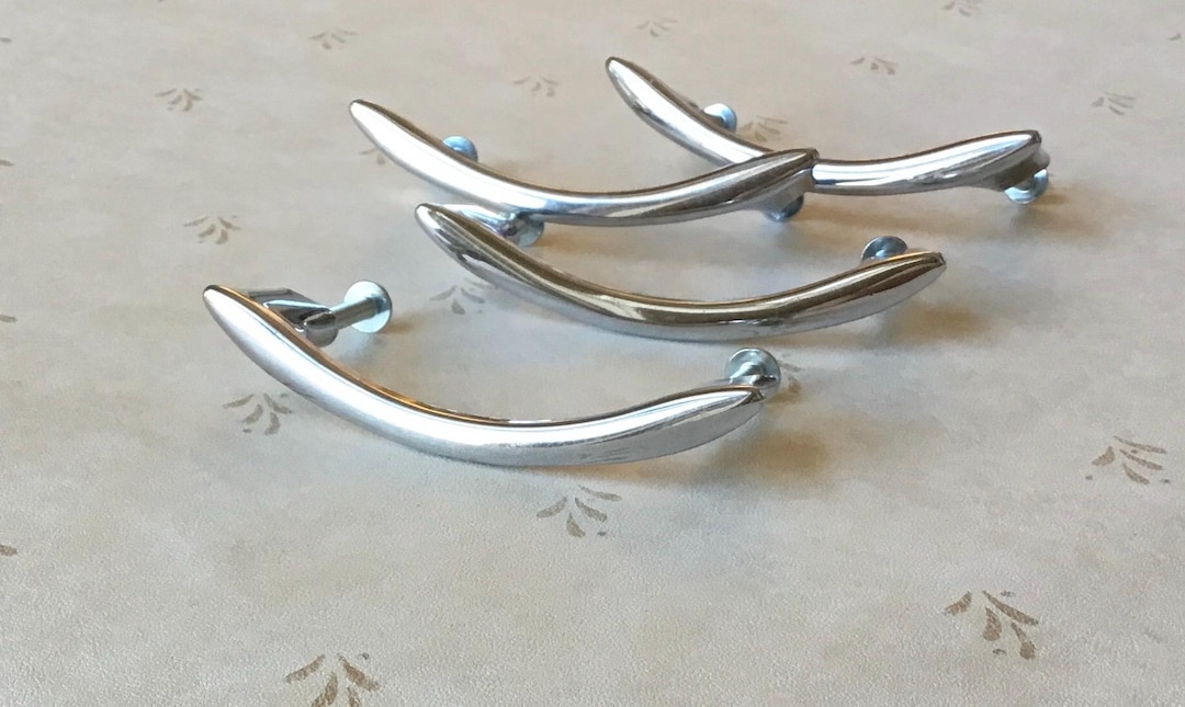 MCM Curved Drawer Handles Set of 4 MCM Credenza Pulls 2 3/4” Centres ...