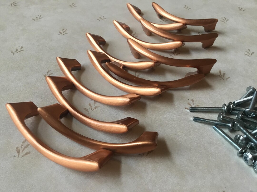 MCM Curved Drawer Handles Set of 13 MCM Credenza Pulls 2 3/4 Centres ...