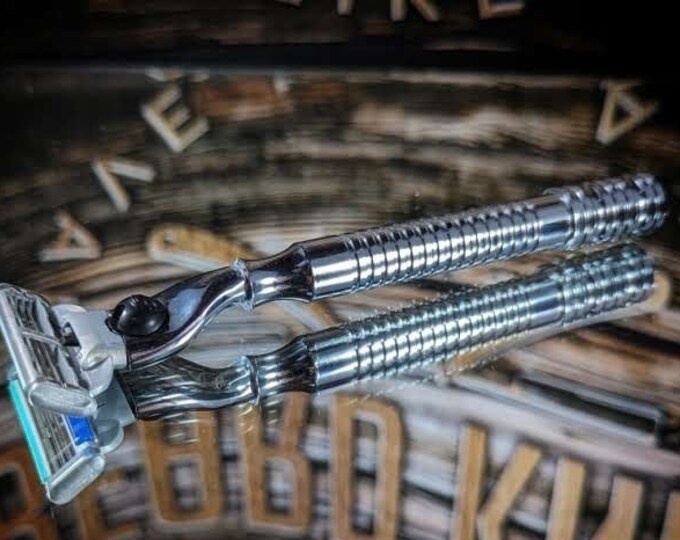 Machined Mach3 Body Heavy Duty Men's Shaving DE Safety Razor Chrome - Etsy