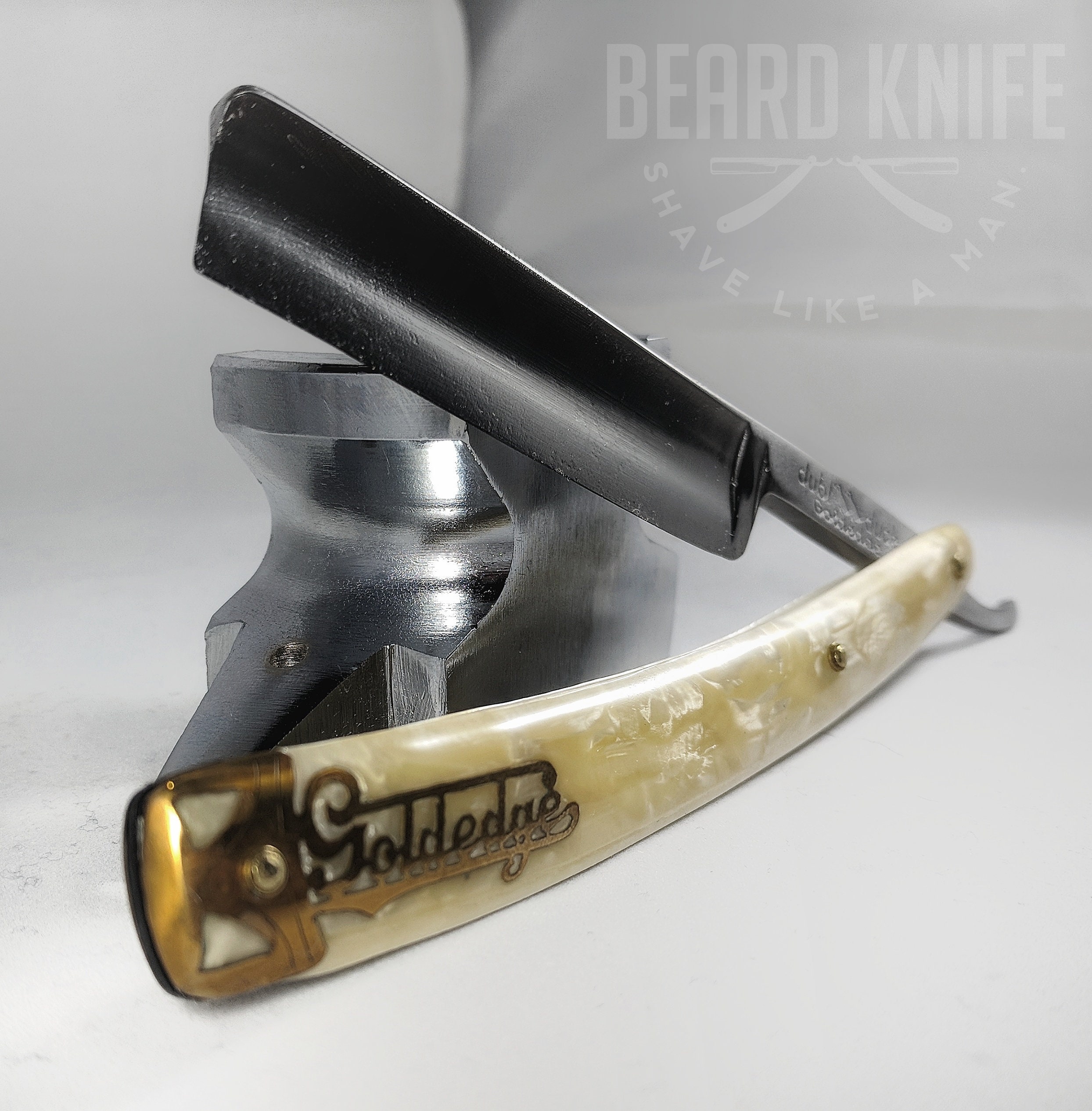RARE Dubl Duck Goldedge Vintage Straight Razor 6/8 Square Point ...