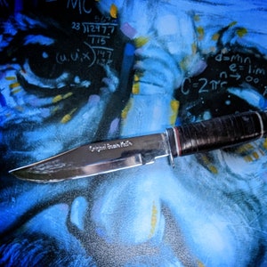 Vintage Original Bowie Knife Japan Leather Handle 6 Inch Fixed Blade - Etsy