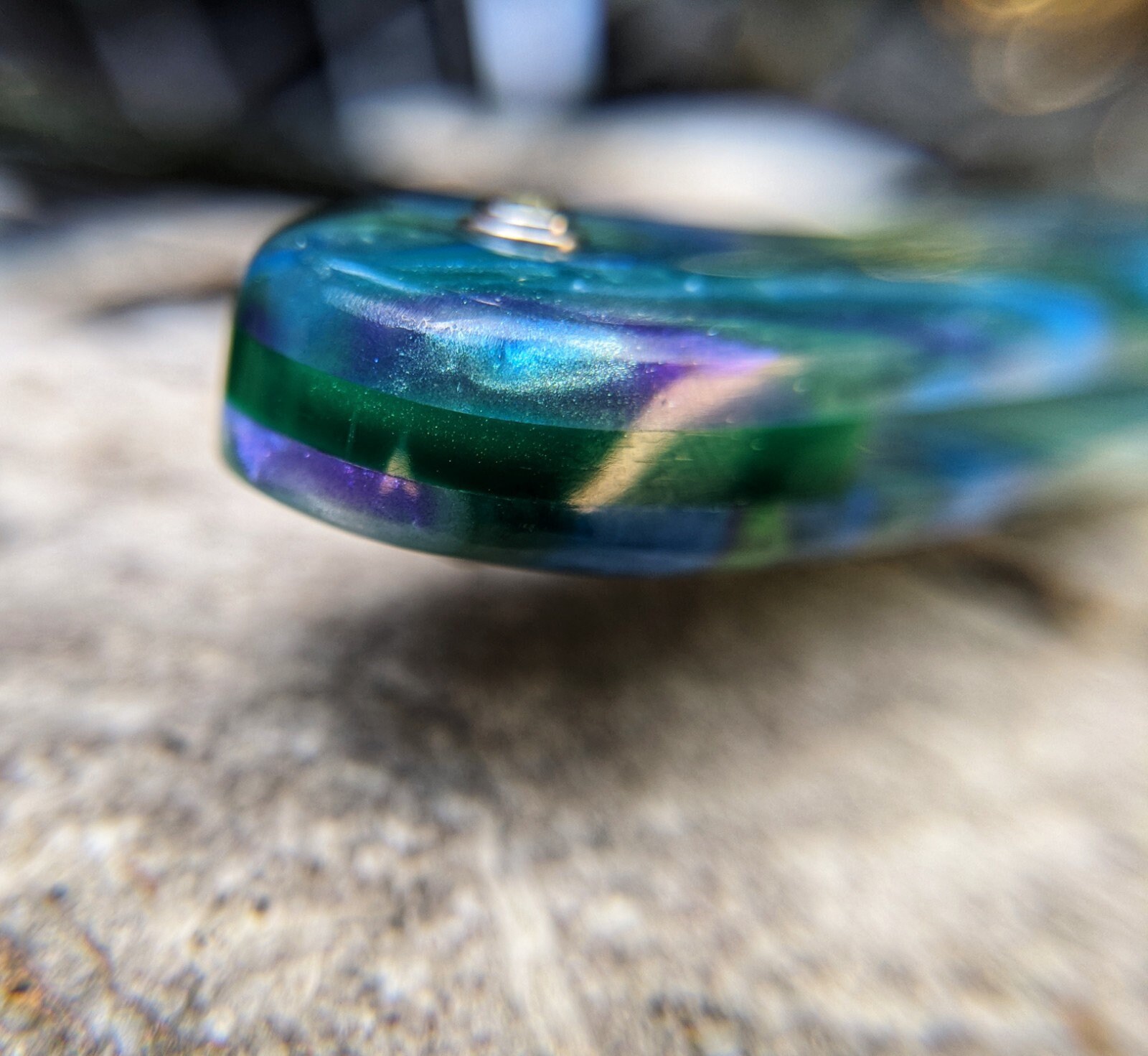 Large 13/16 Kropp straight razor with custom Peakcock or Dragonfly ...