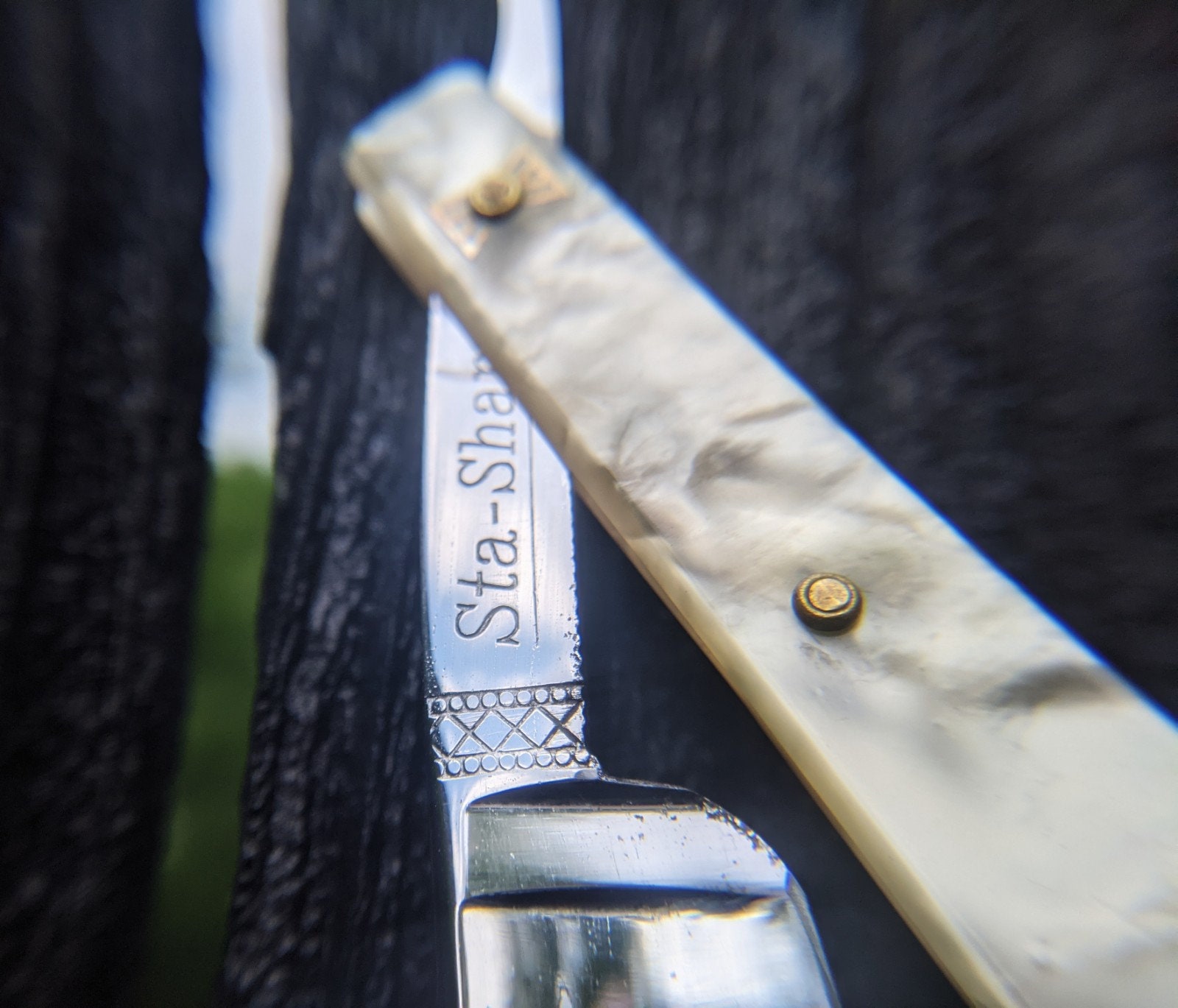 Sta Sharp Minty Straight Razor Fine Chromized Steel Fully Guaranteed ...