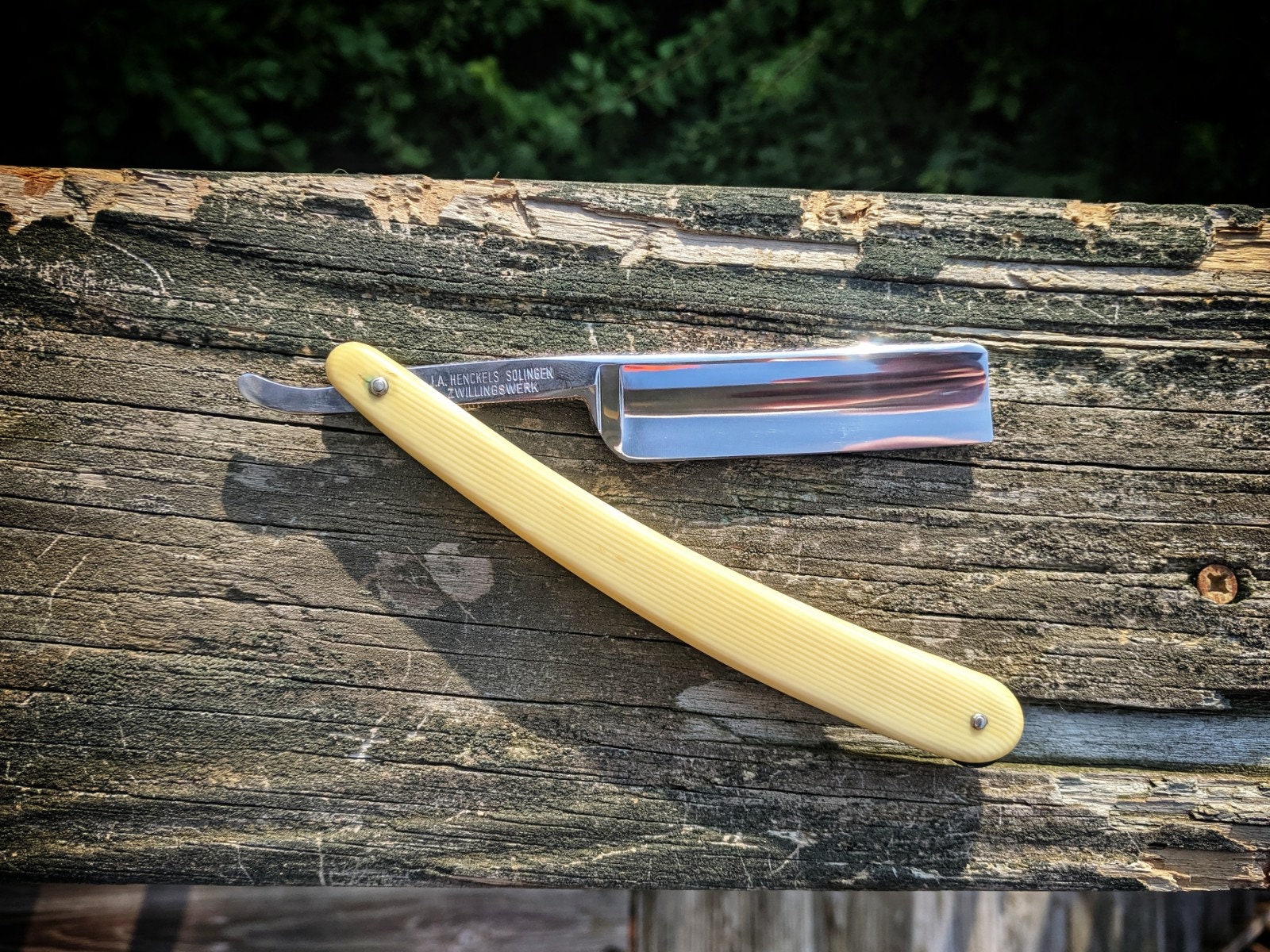 Friodur 472 Henckels Solingen Straight Razor worked spine shave ready ...