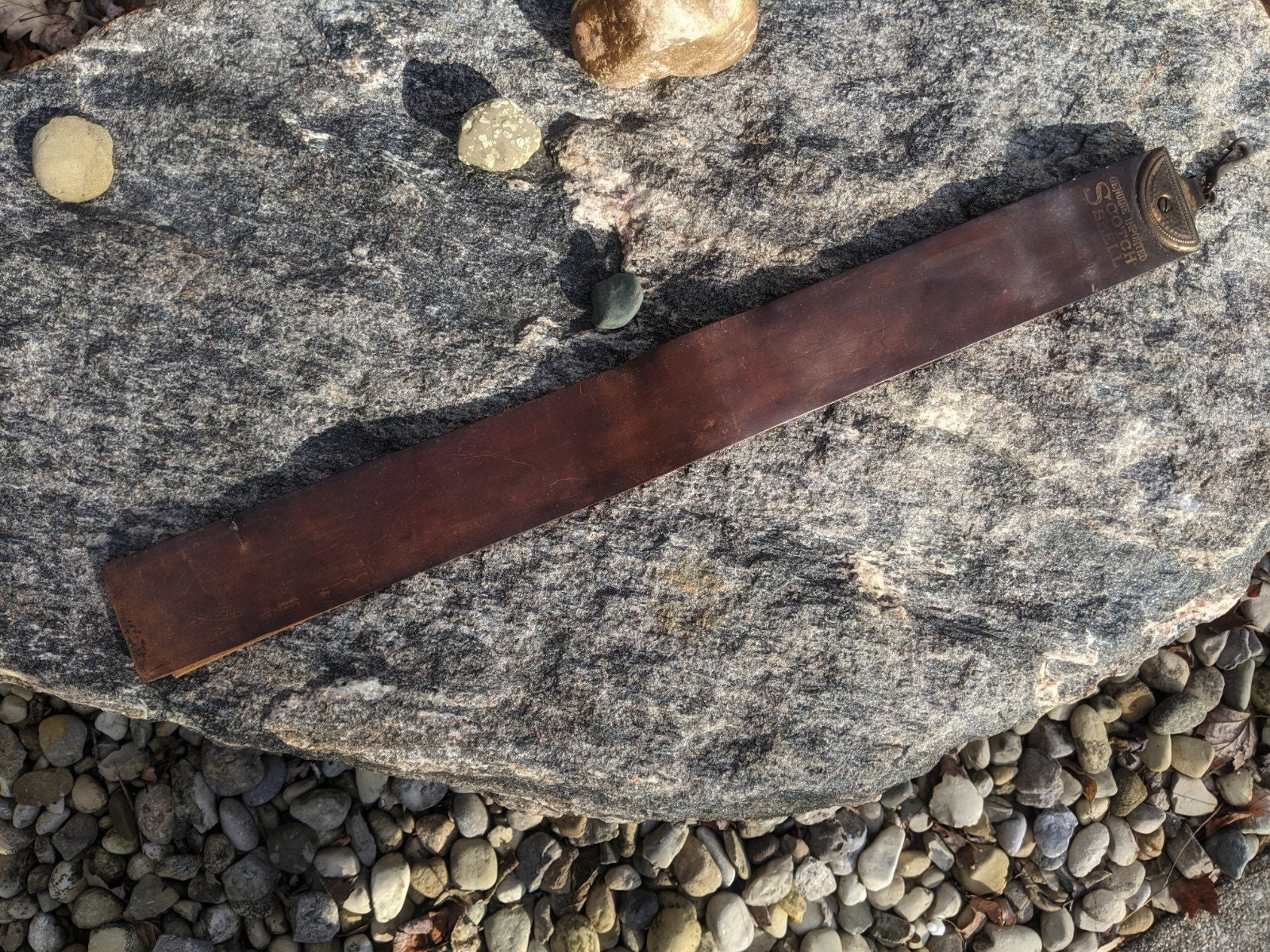 Scotch Shell Tan Leather and Linen Strop The Suntorbach Co. Adrian, MI