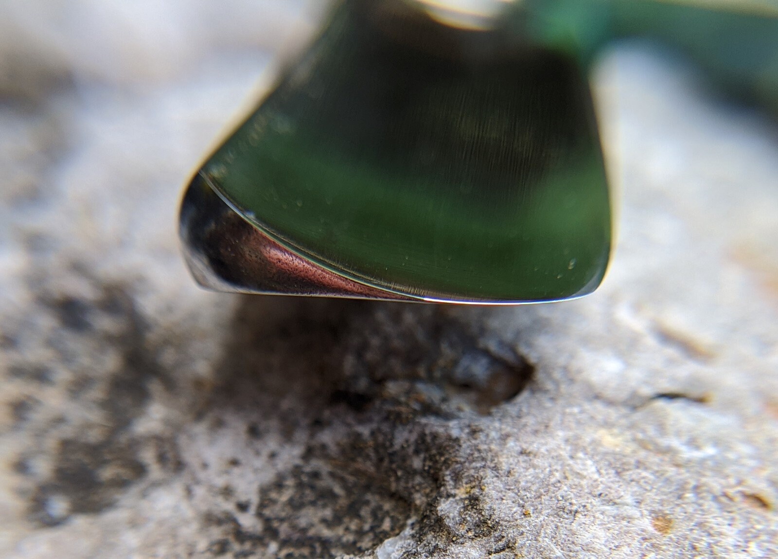 Large 13/16 Kropp straight razor with custom Peakcock or Dragonfly ...