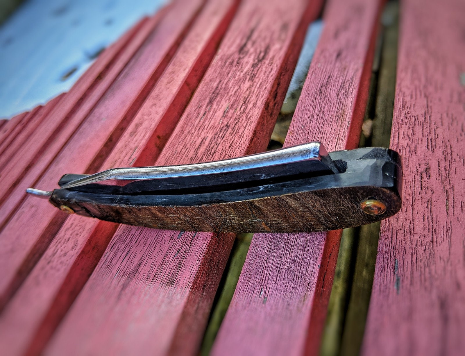 Rustic Wade and Butcher Wedge Straight Razor 13/16