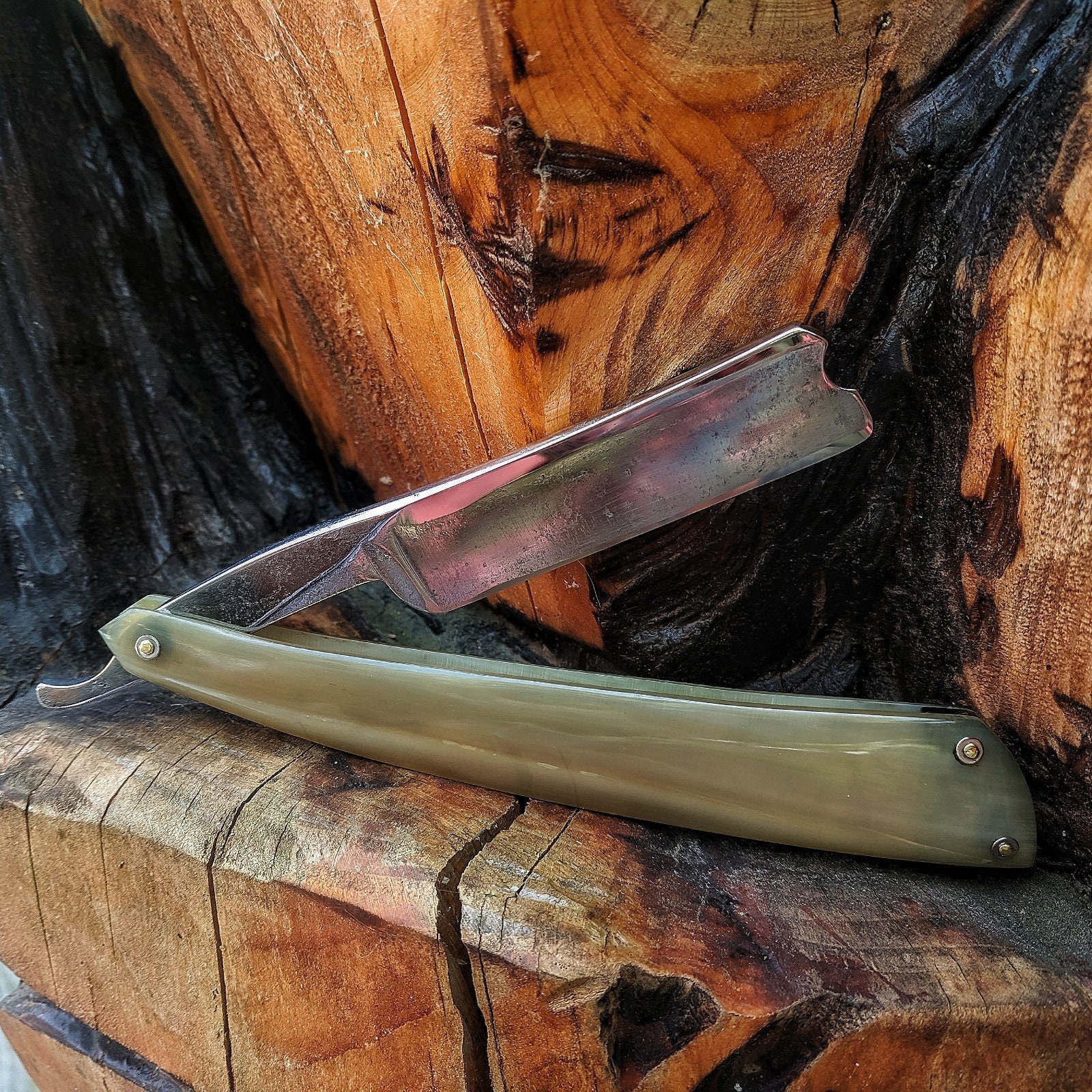 Huge Wade & Butcher Hollow Ground Sheffield Celebrated Straight Razor ...