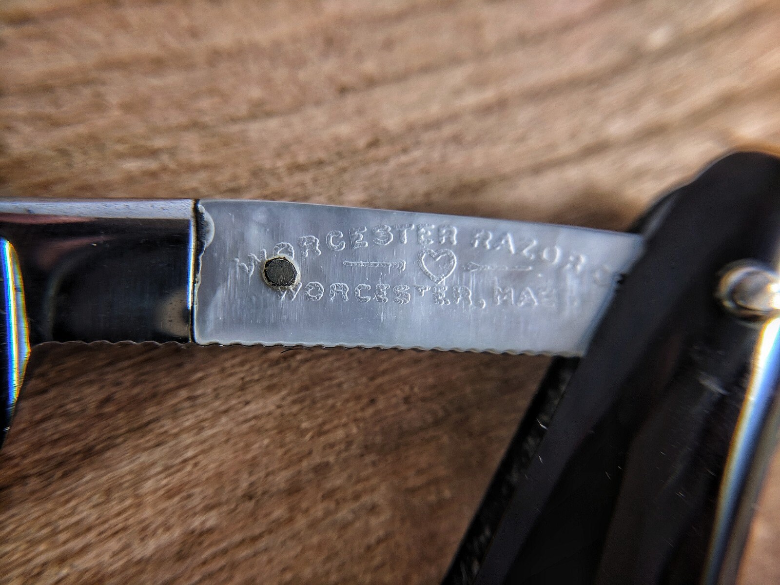 Beautiful Near Mint 11/16” Square Point Worcester Razor Company Special ...